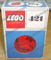 LEGO 421-1 1x2 Bricks Set Parts List