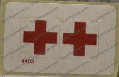 LEGO Sets with Part 626.2stk01 Sticker Sheet for Set 626-2 - Red Cross ...