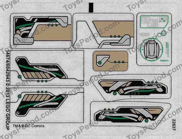 LEGO Sets with Part 76009stk01 Sticker Sheet for Set 76009 - (14674/ ...