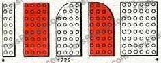 LEGO 1225-2 Mixed Plates Parts Pack Set Parts List