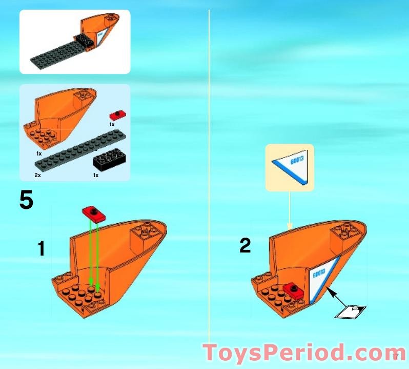 LEGO 60013 Coast Guard Helicopter Instructions and Parts List