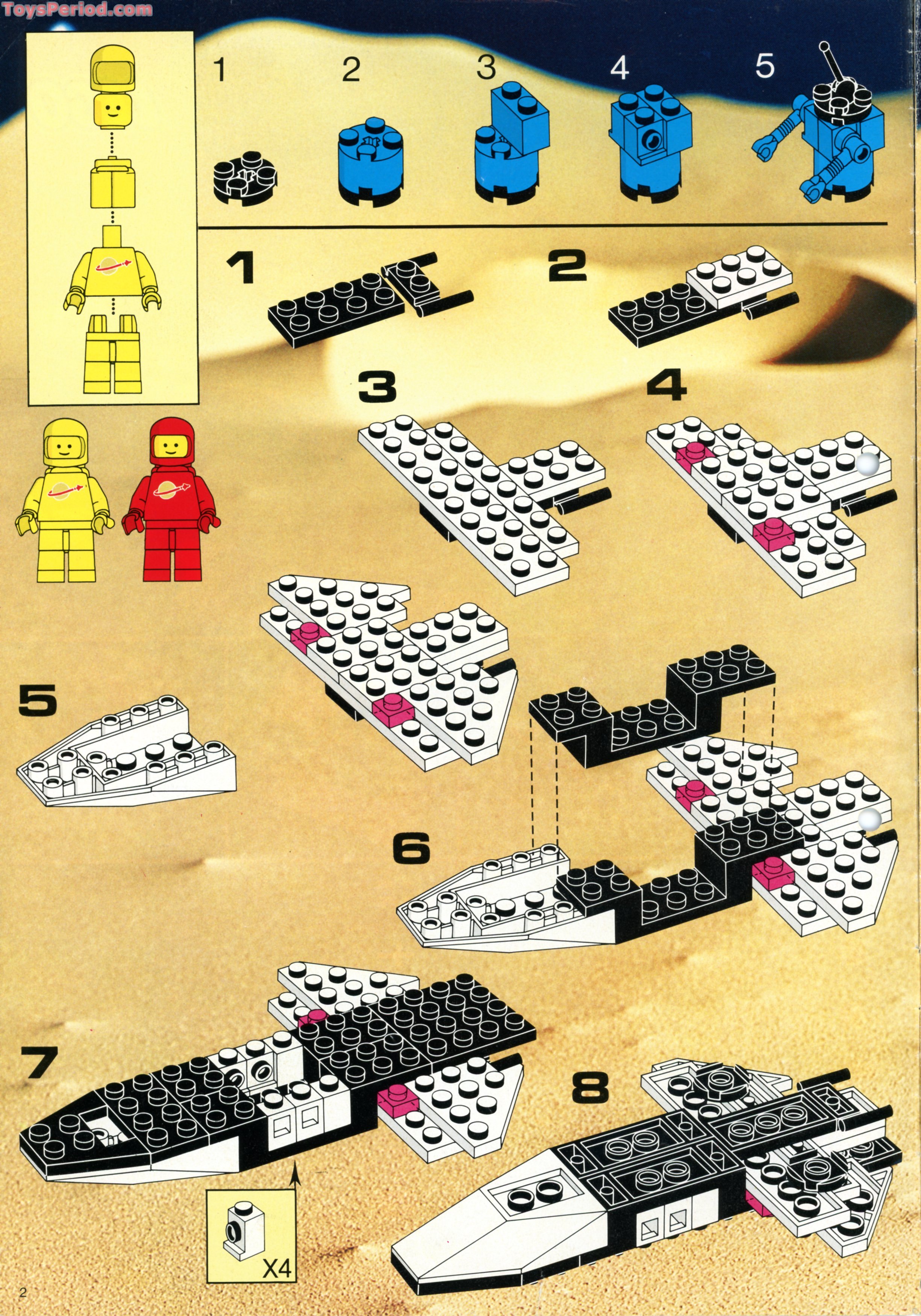 LEGO 6783 Sonar Transmitting Cruiser Instructions and Parts List
