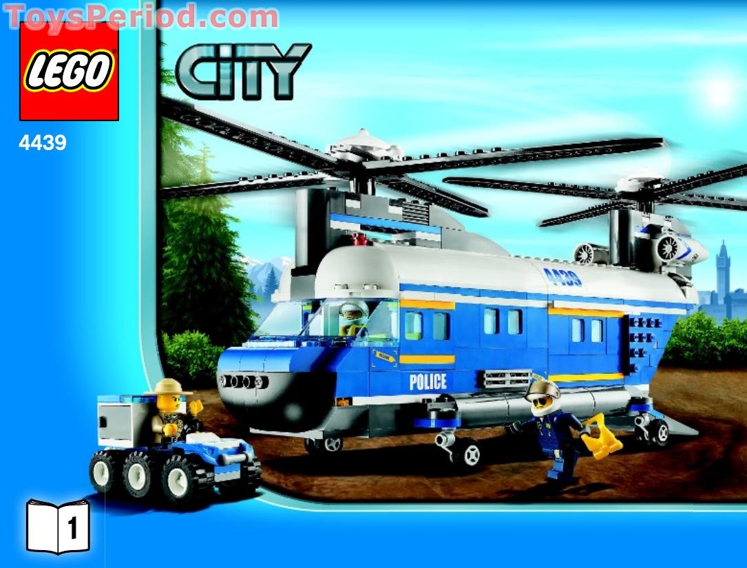 LEGO 4439 Heavy-Duty Helicopter Instructions and Parts List