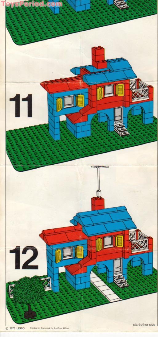 LEGO 540-3 Swiss Villa Instructions and Parts List