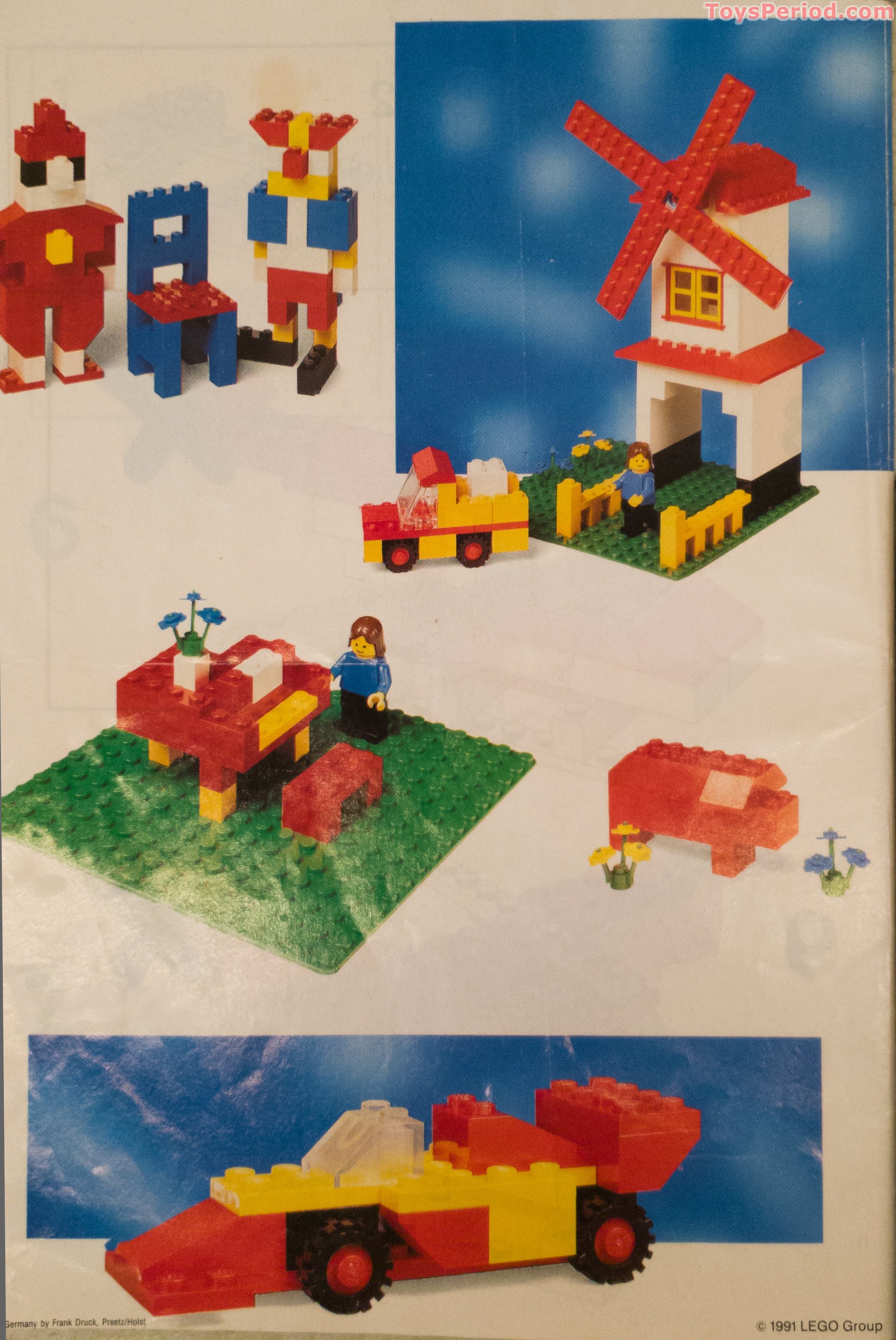 LEGO 1878 Small Bucket Instructions and Parts List