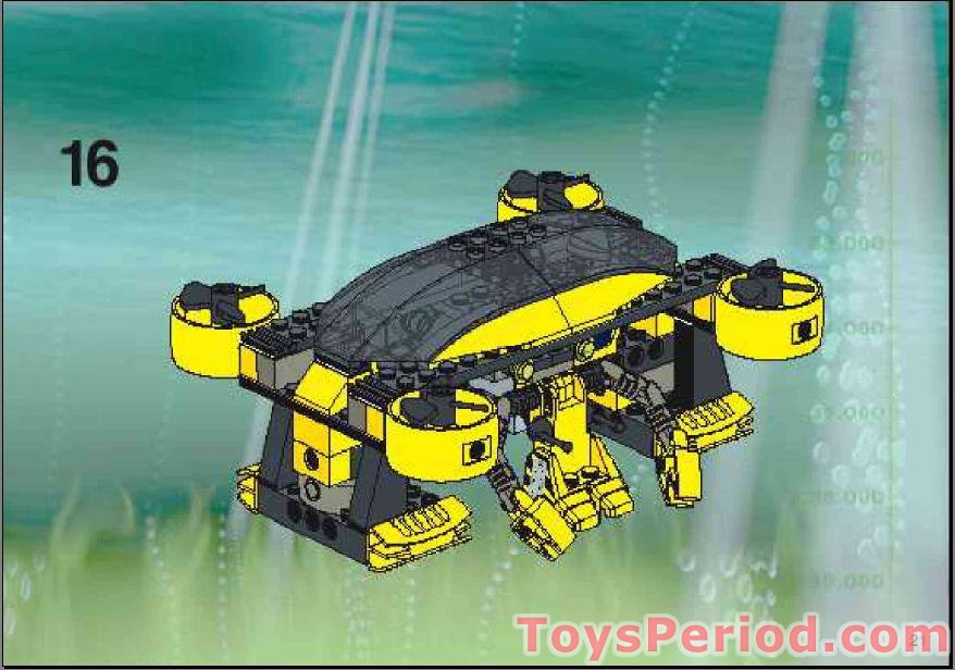 LEGO 4794 Alpha Team Command Sub Instructions and Parts List