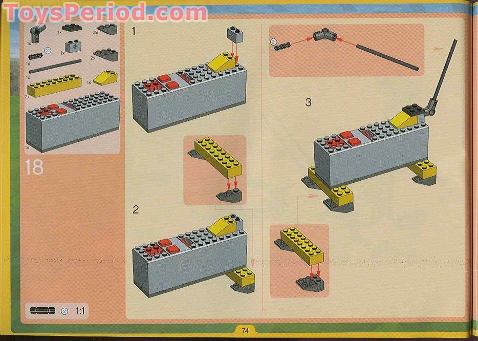 LEGO 4094 Motor Movers Instructions and Parts List