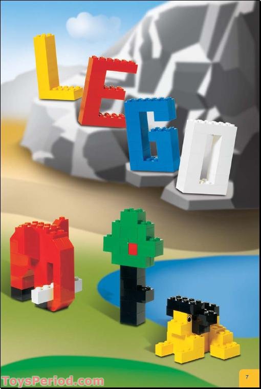 LEGO 4105-3 487 Piece Red Bucket Instructions and Parts List