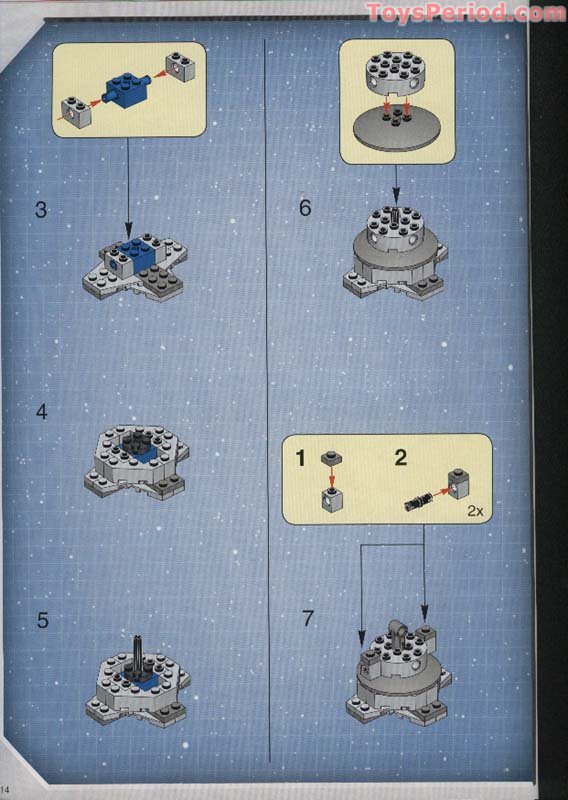 LEGO 4483-2 AT-AT, Blue Box Instructions and Parts List