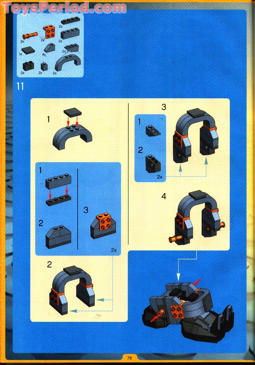 LEGO 4508 Titan Xp Instructions and Parts List