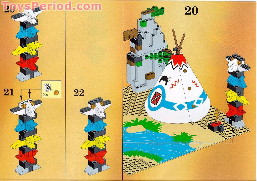LEGO 6748 Boulder Cliff Canyon Instructions and Parts List