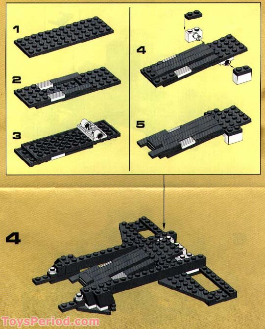 LEGO 6981 Aerial Intruder Instructions and Parts List