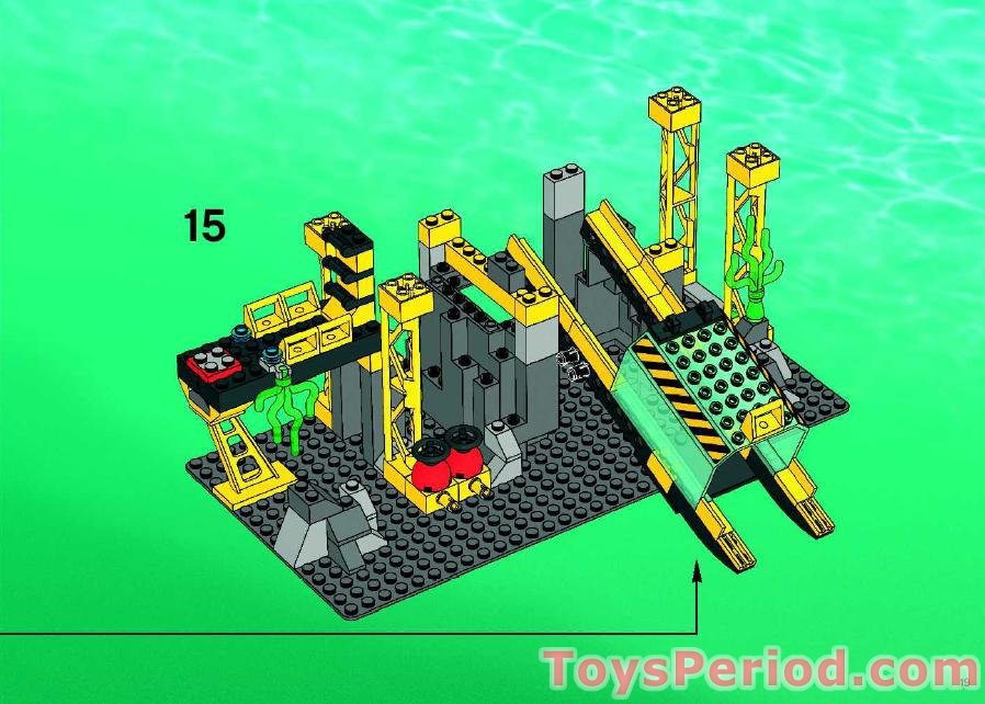 LEGO 7775 Aquabase Invasion Instructions and Parts List