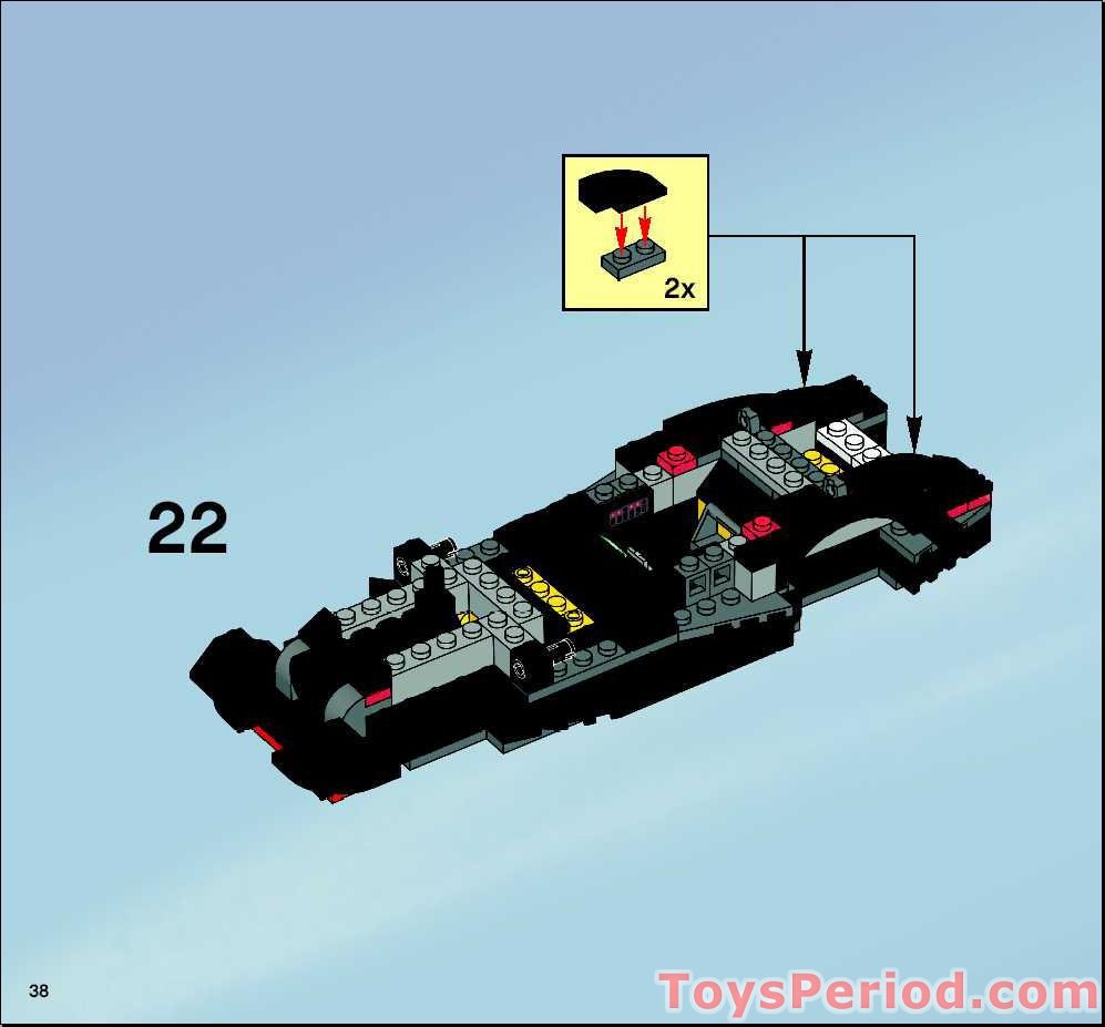LEGO 7781 The Batmobile: Two-Face's Escape Instructions and Parts List