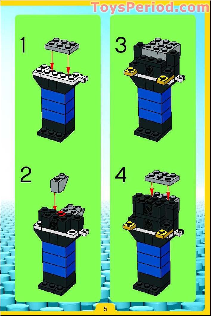 LEGO 7870 Hans Christian Andersen Bucket Instructions and Parts List