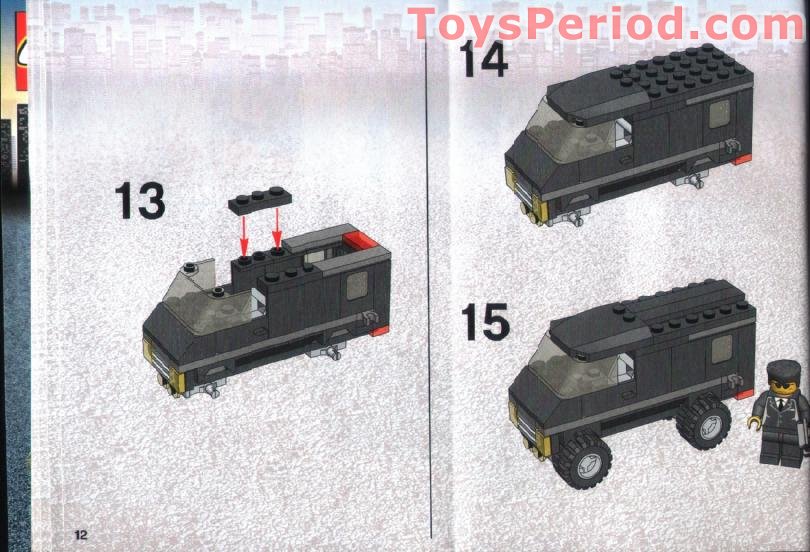 LEGO 7032 Highway Patrol and Undercover Van Instructions and Parts List