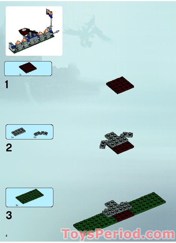 LEGO 7041 Troll Battle Wheel Instructions and Parts List