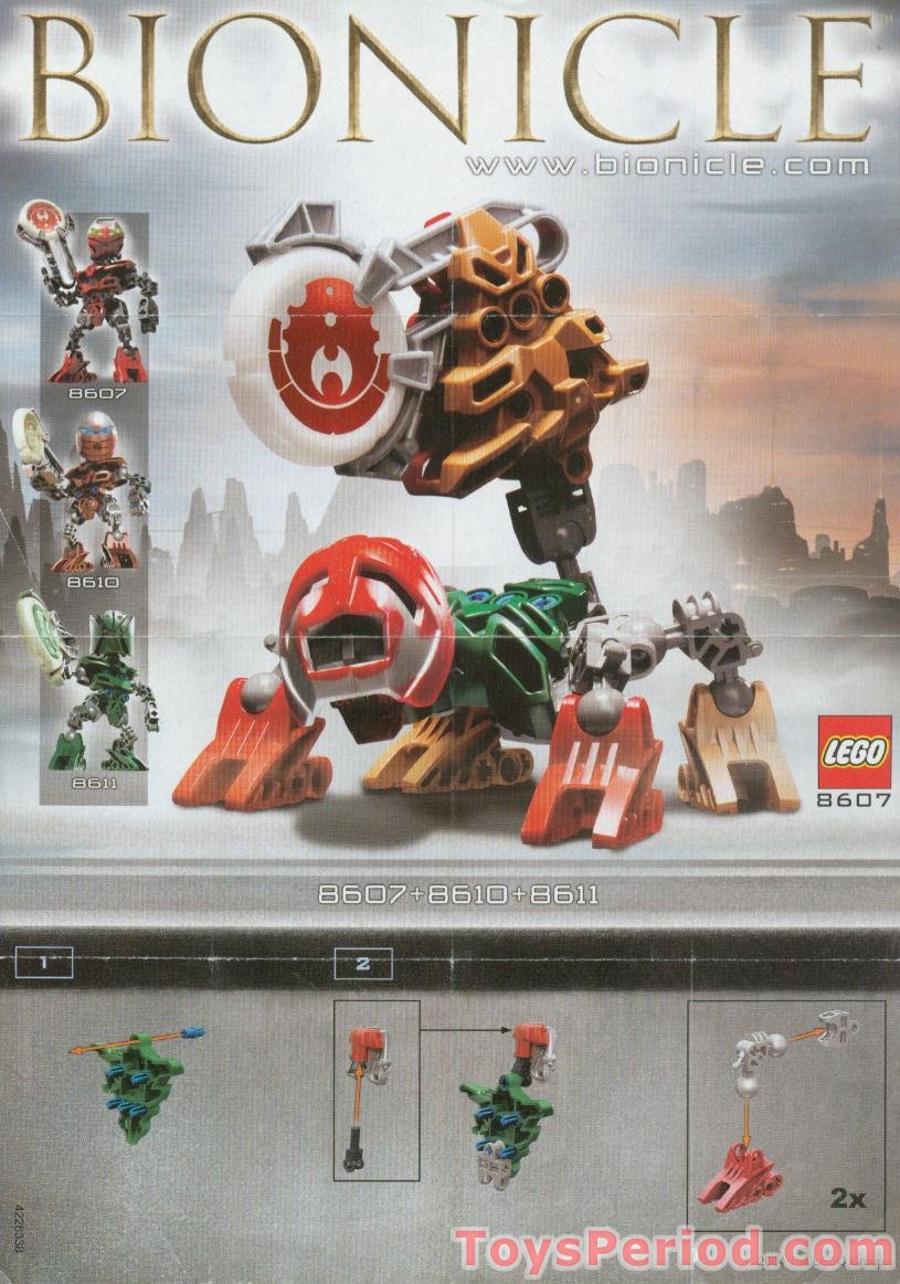 LEGO 8607 Nuhrii Instructions and Parts List