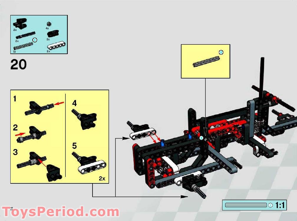 LEGO 8682 Nitro Intimidator Instructions and Parts List