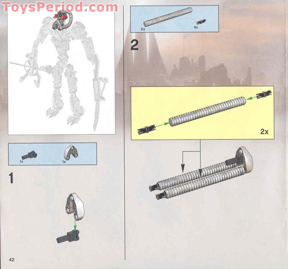 LEGO 8756 Sidorak Instructions and Parts List