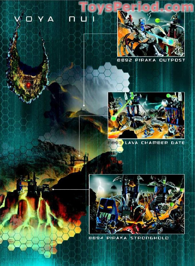 LEGO 8894 Piraka Stronghold Instructions and Parts List