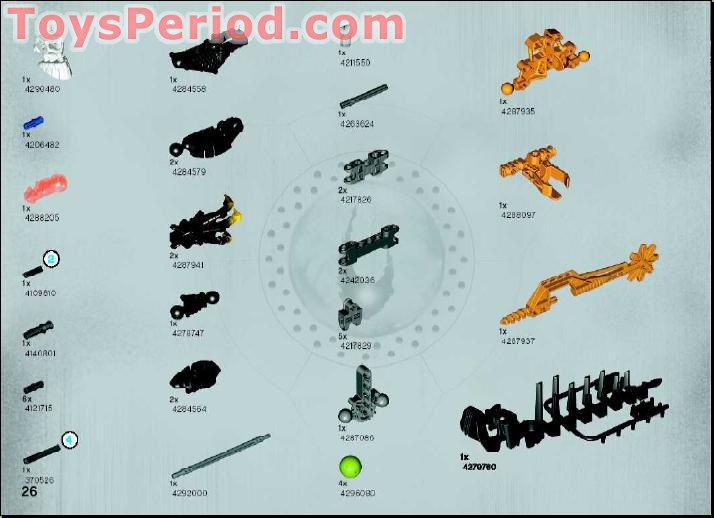 LEGO 8900 Reidak Instructions and Parts List
