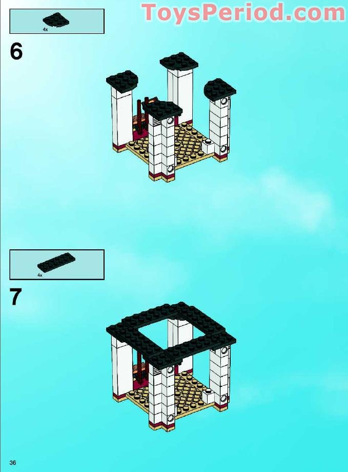 LEGO 8107 Fight for the Golden Tower Instructions and Parts List