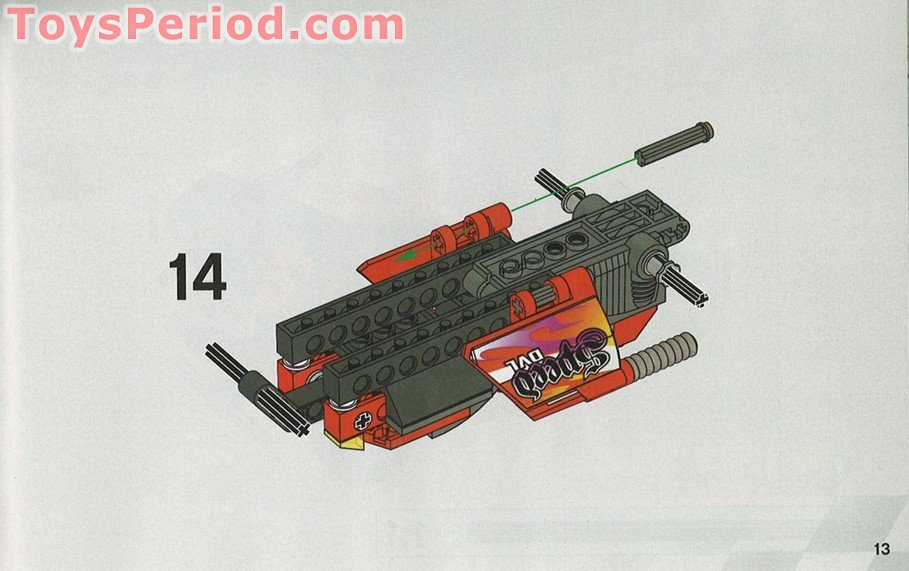 LEGO 8136 Fire Crusher Instructions and Parts List