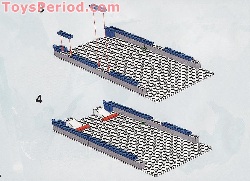 LEGO 3538 Snowboard Boarder Cross Race Instructions and Parts List