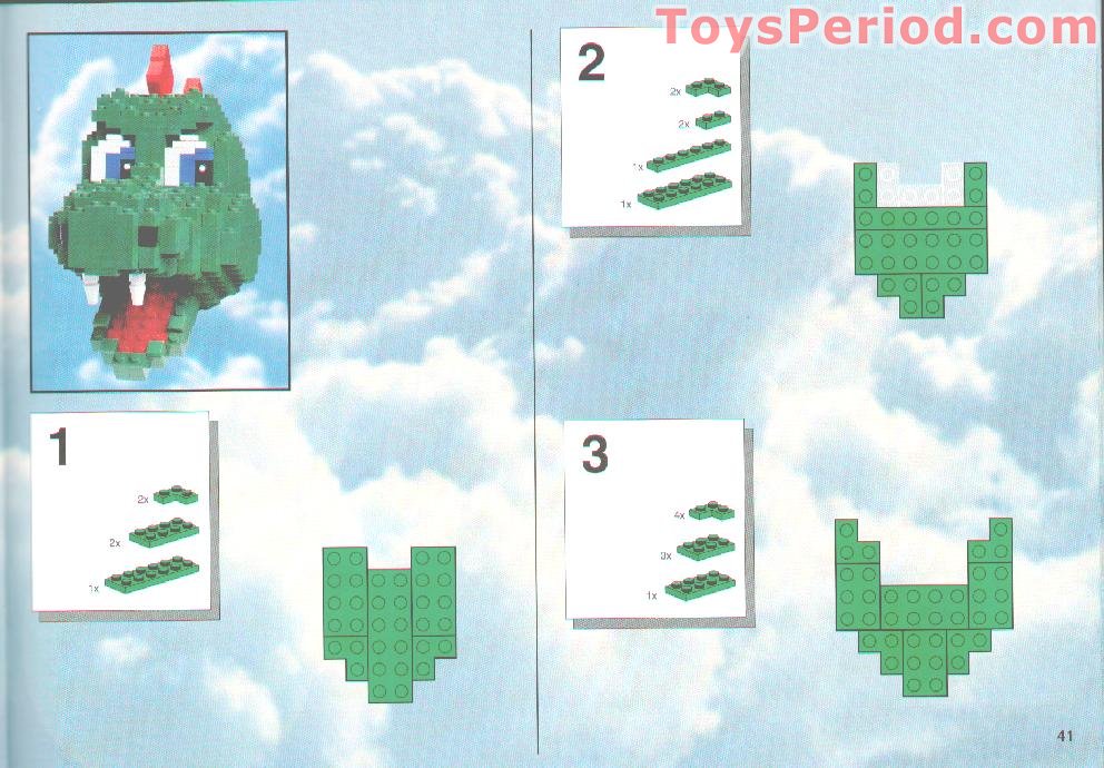 LEGO 3724 LEGO Dragon Instructions and Parts List