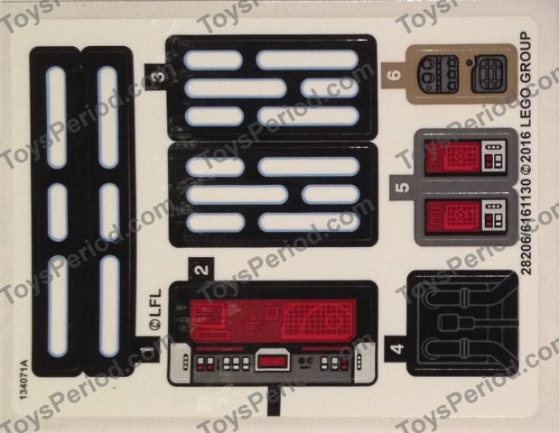 LEGO Sets with Part 75156stk01b Sticker Sheet for Set 75156 - North ...