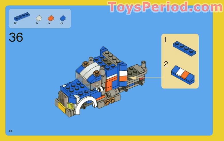 LEGO 5765 Transport Truck Instructions and Parts List