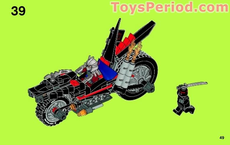 LEGO 79101 Shredder's Dragon Bike Instructions and Parts List