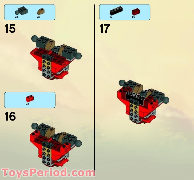 LEGO 9448 Samurai Mech Instructions and Parts List