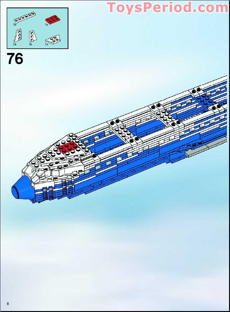 LEGO 10177 Boeing 787 Dreamliner Instructions and Parts List