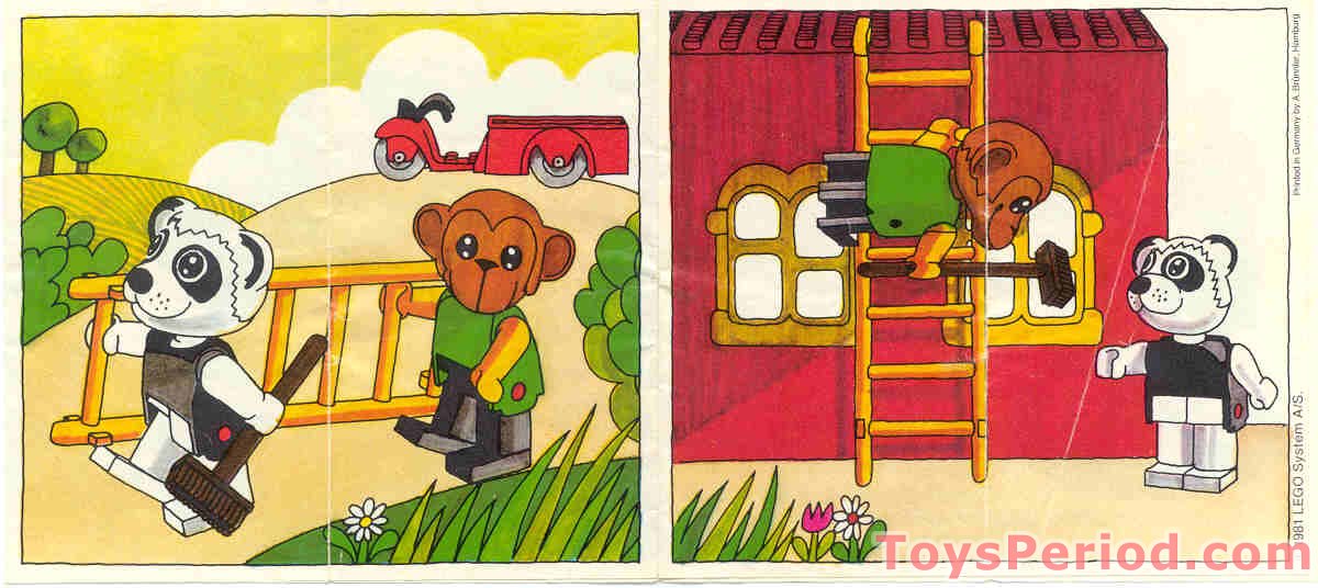 LEGO 3628 Perry Panda and Chester Chimp Instructions and Parts List
