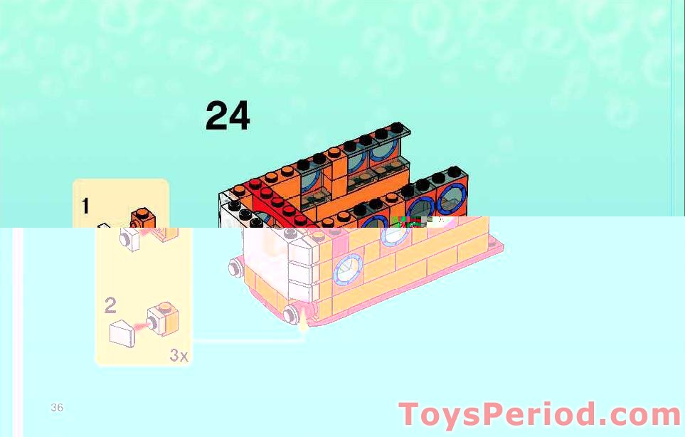 LEGO 3830 Bikini Bottom Express Instructions and Parts List