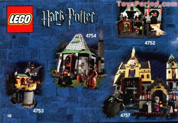 LEGO 4750 Draco's Encounter with Buckbeak Instructions and Parts List