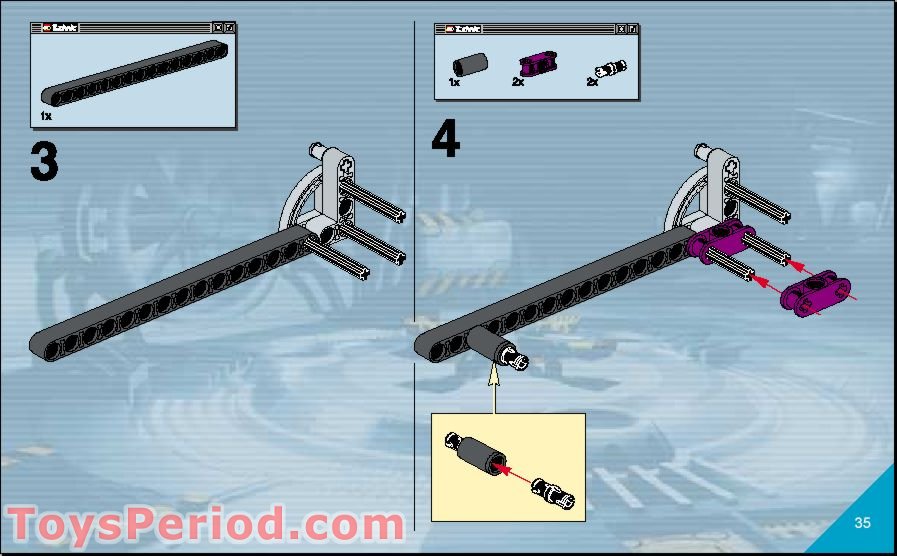 LEGO 5218 Pneumatic Pack Instructions and Parts List