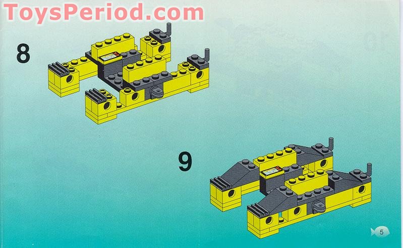 LEGO 6145 Crystal Crawler - Aquanaut Turbo Amphi Instructions and Parts ...