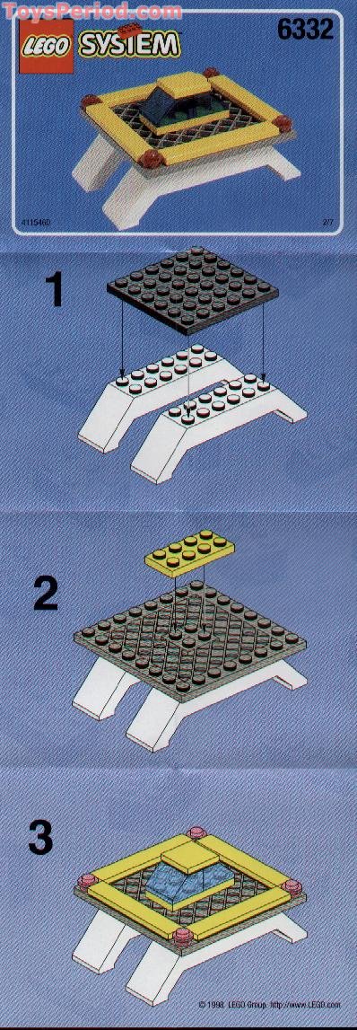 LEGO 6332 Command Post Central Instructions and Parts List