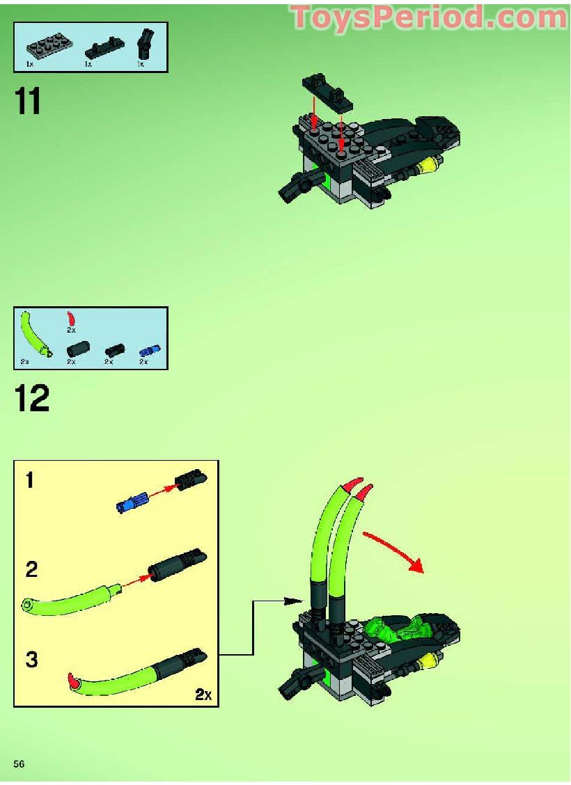 LEGO 7691 ETX Alien Mothership Assault Instructions and Parts List