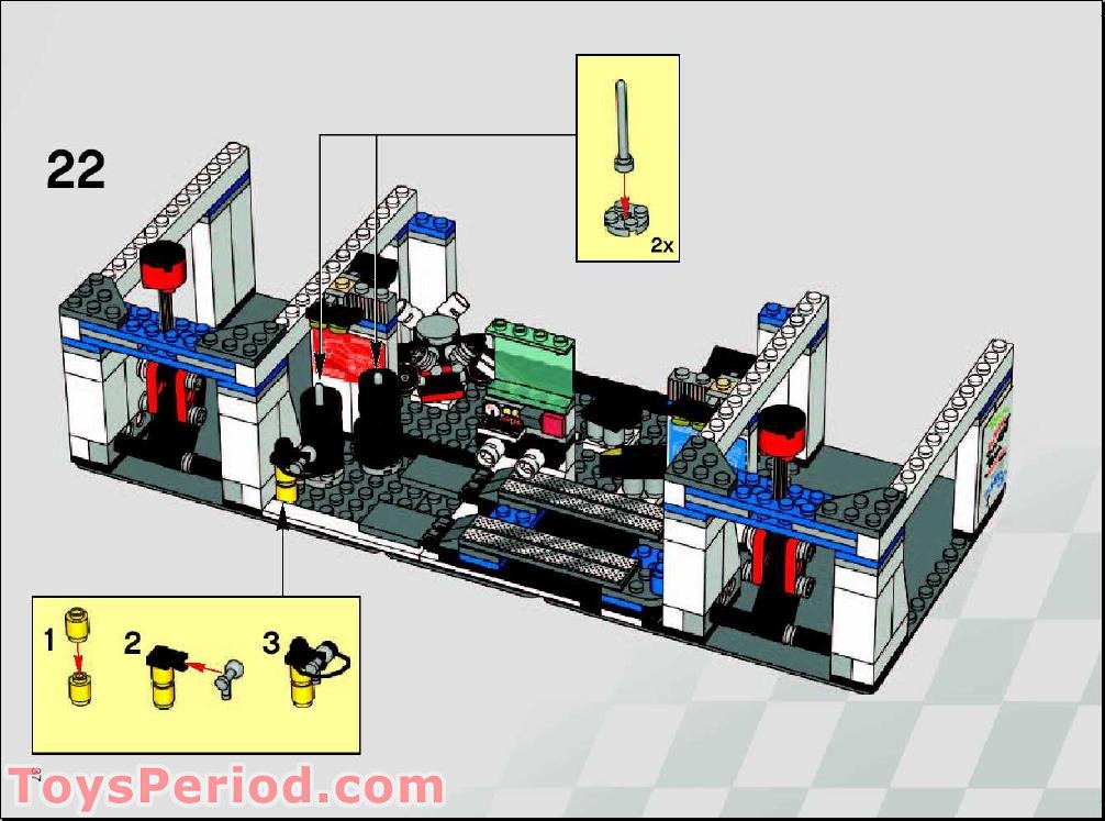 LEGO 8681 Tuner Garage Instructions and Parts List