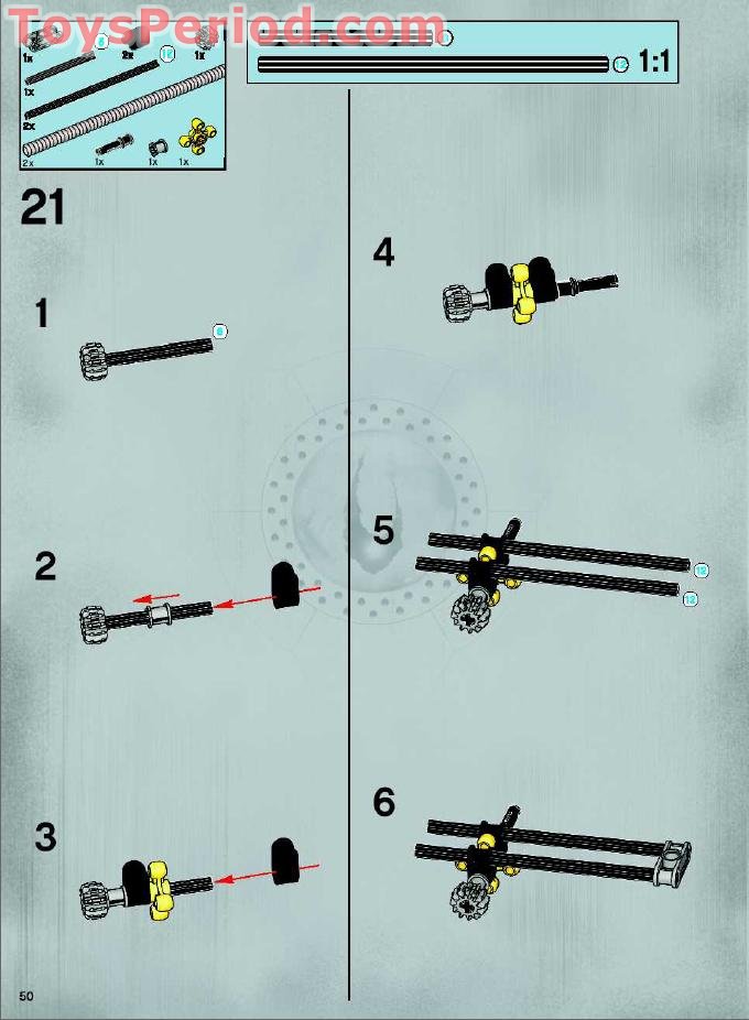 LEGO 8894 Piraka Stronghold Instructions and Parts List