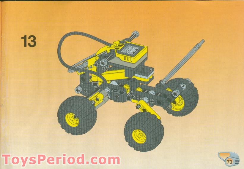 LEGO 8240 Slammer Stunt Bike Instructions and Parts List