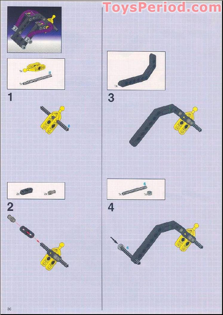 LEGO 8257 Cyber Strikers Instructions and Parts List