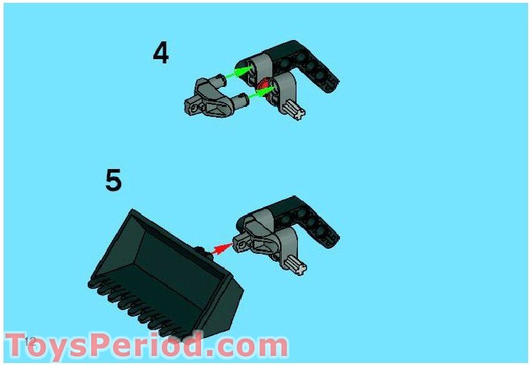 LEGO 8260 Tractor Instructions and Parts List