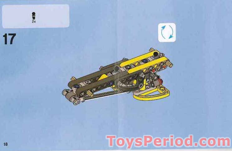 LEGO 8290 Mini Forklift Instructions and Parts List