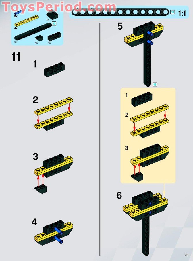 LEGO 8496 Desert Hammer Instructions and Parts List