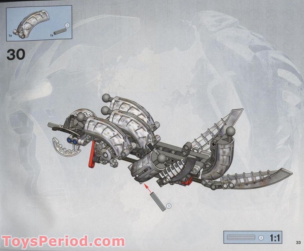 LEGO 8596 Takanuva Instructions and Parts List